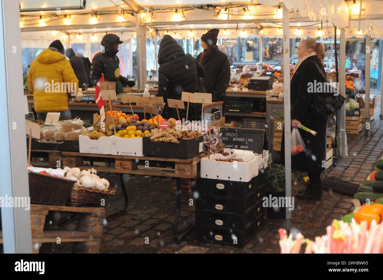 Copenhagen, Denmark/09 February 2024/farmer market or Fruit & vegetable ...