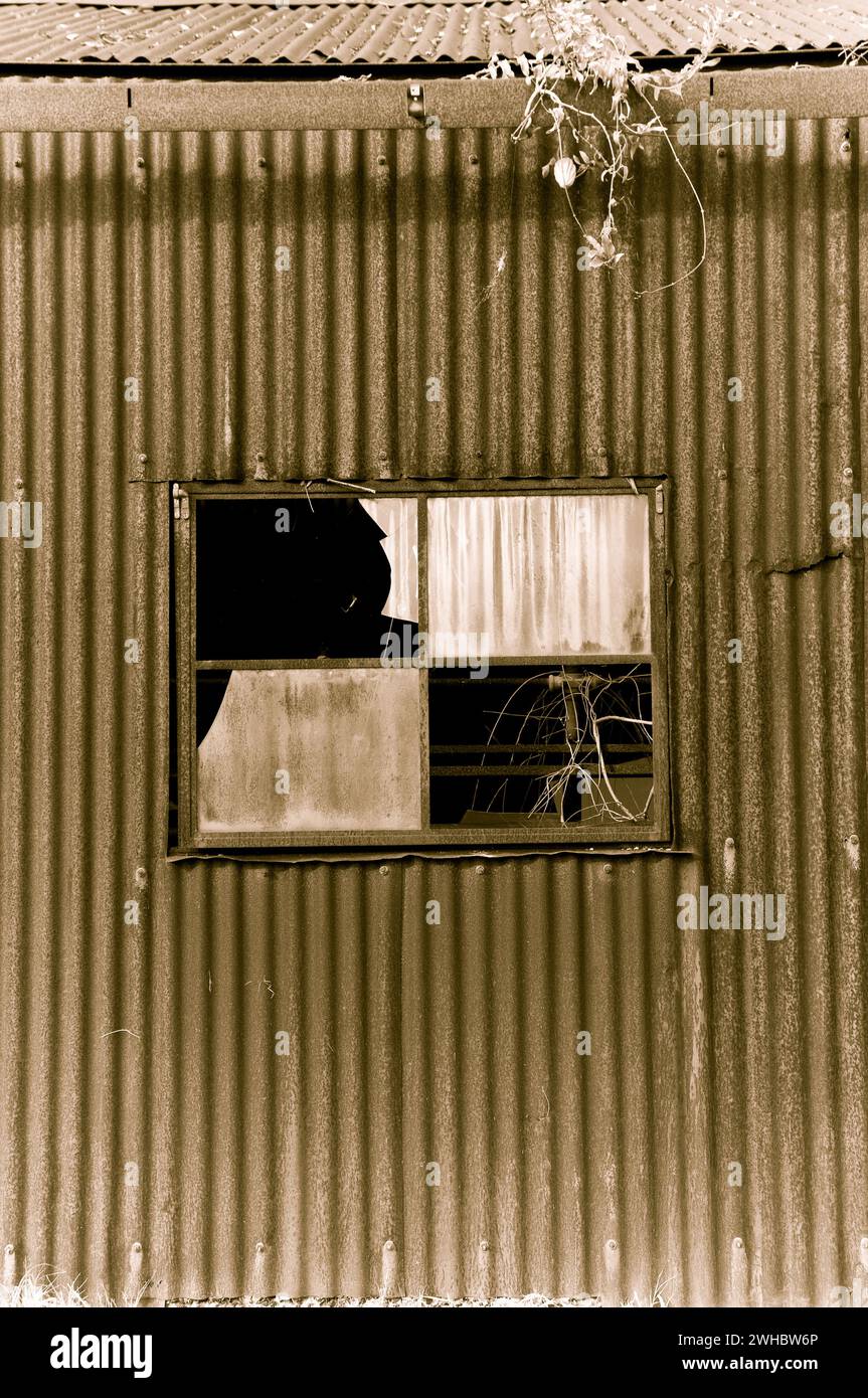 Old rusty tin shed Stock Photo - Alamy