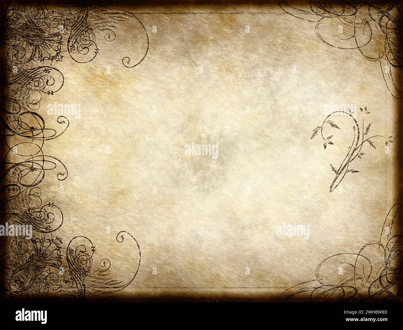 Arabesque design on paper Stock Photo - Alamy