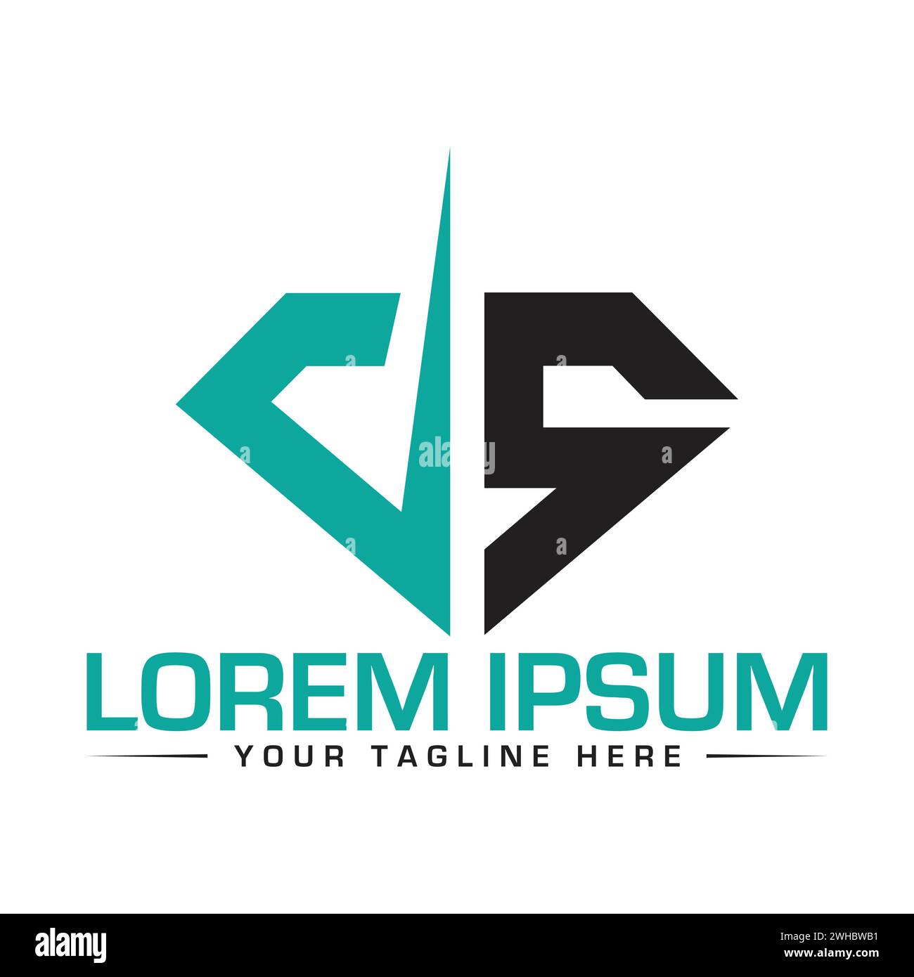 DS Letter Logo Design. Unique and Professional DS Logo Design Stock ...