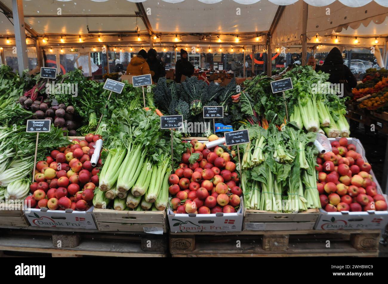 Copenhagen, Denmark/09 February 2024/farmer market or Fruit & vegetable ...