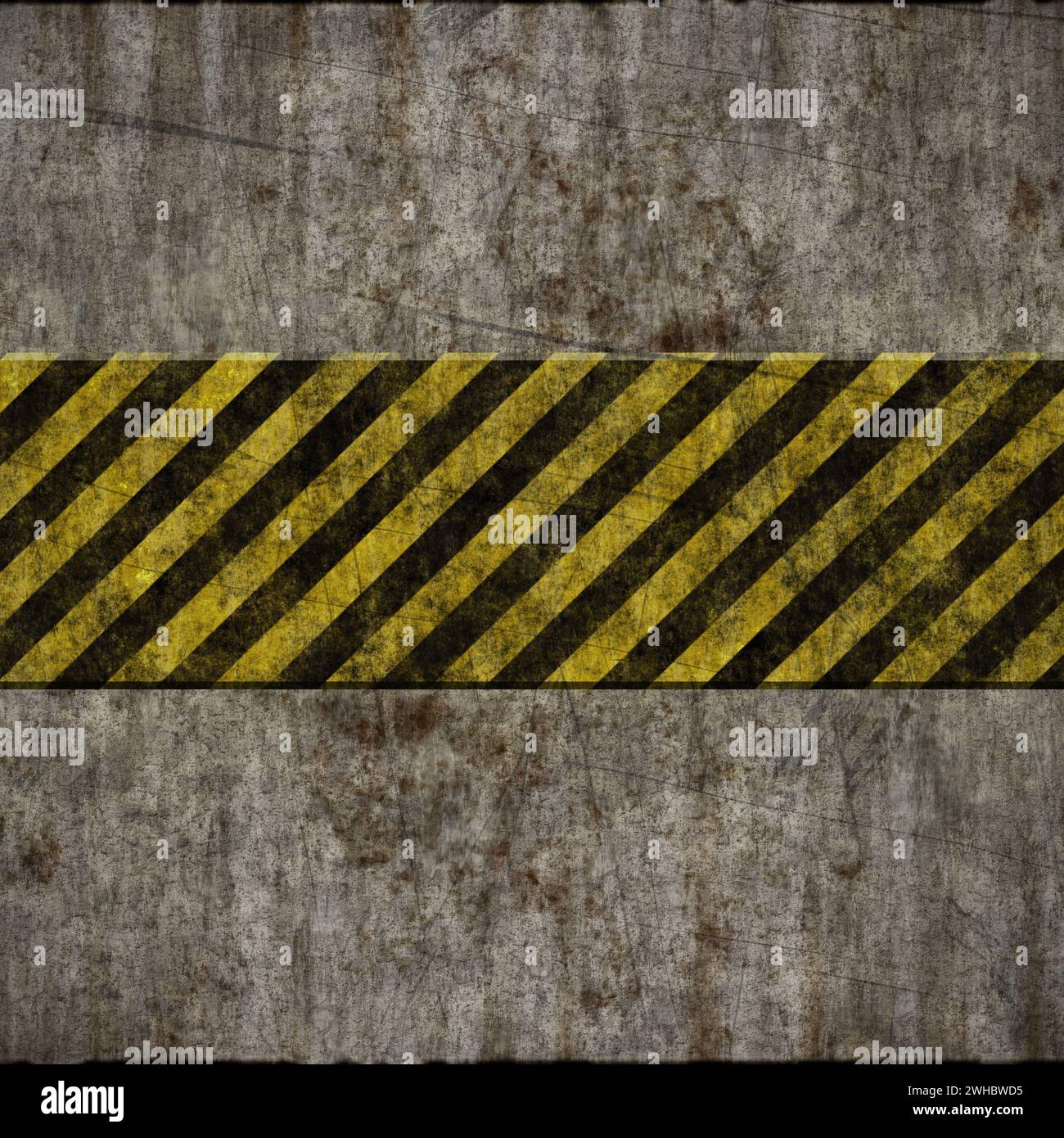 Old grunge wall with hazard sign Stock Photo - Alamy