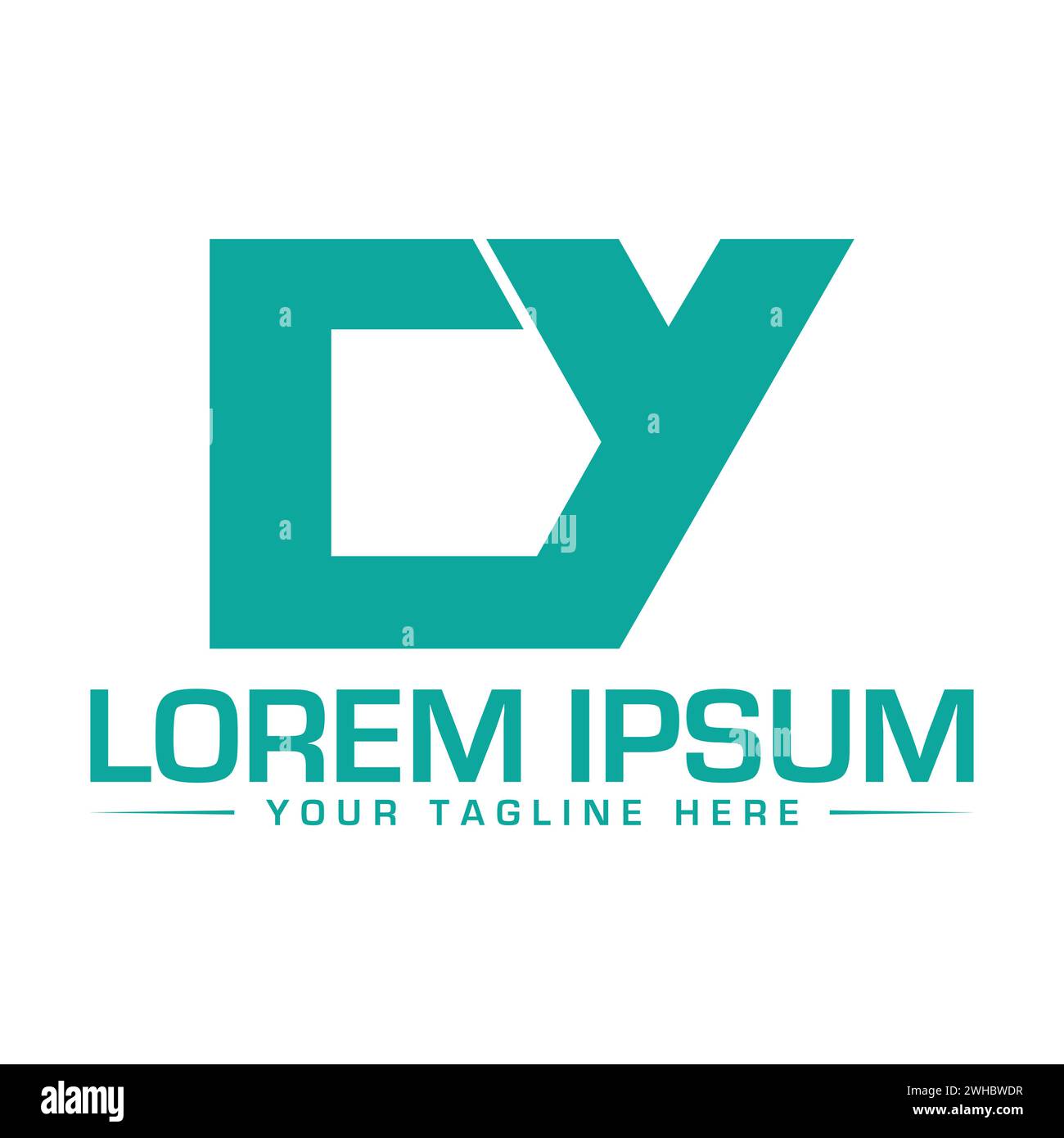 DY Letter Logo Design Stock Vector Image & Art - Alamy