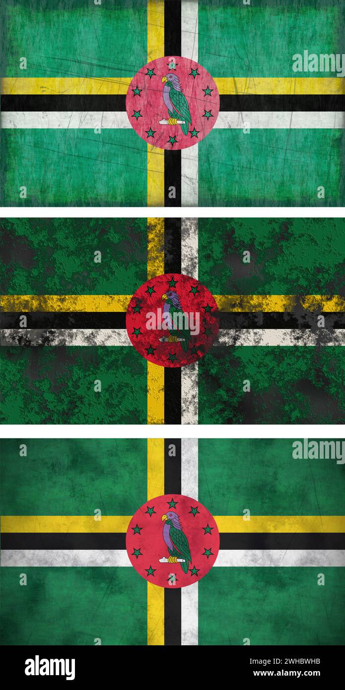 Flag of Dominica Stock Photo - Alamy