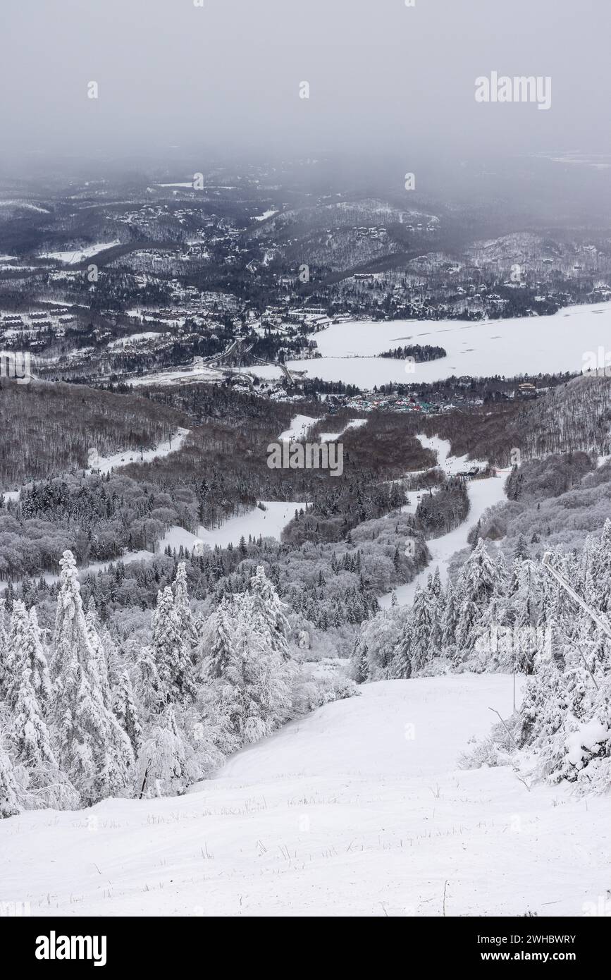 Winter Wonderland: Mont Tremblant Ski Slopes. A Winter Landscape of ...