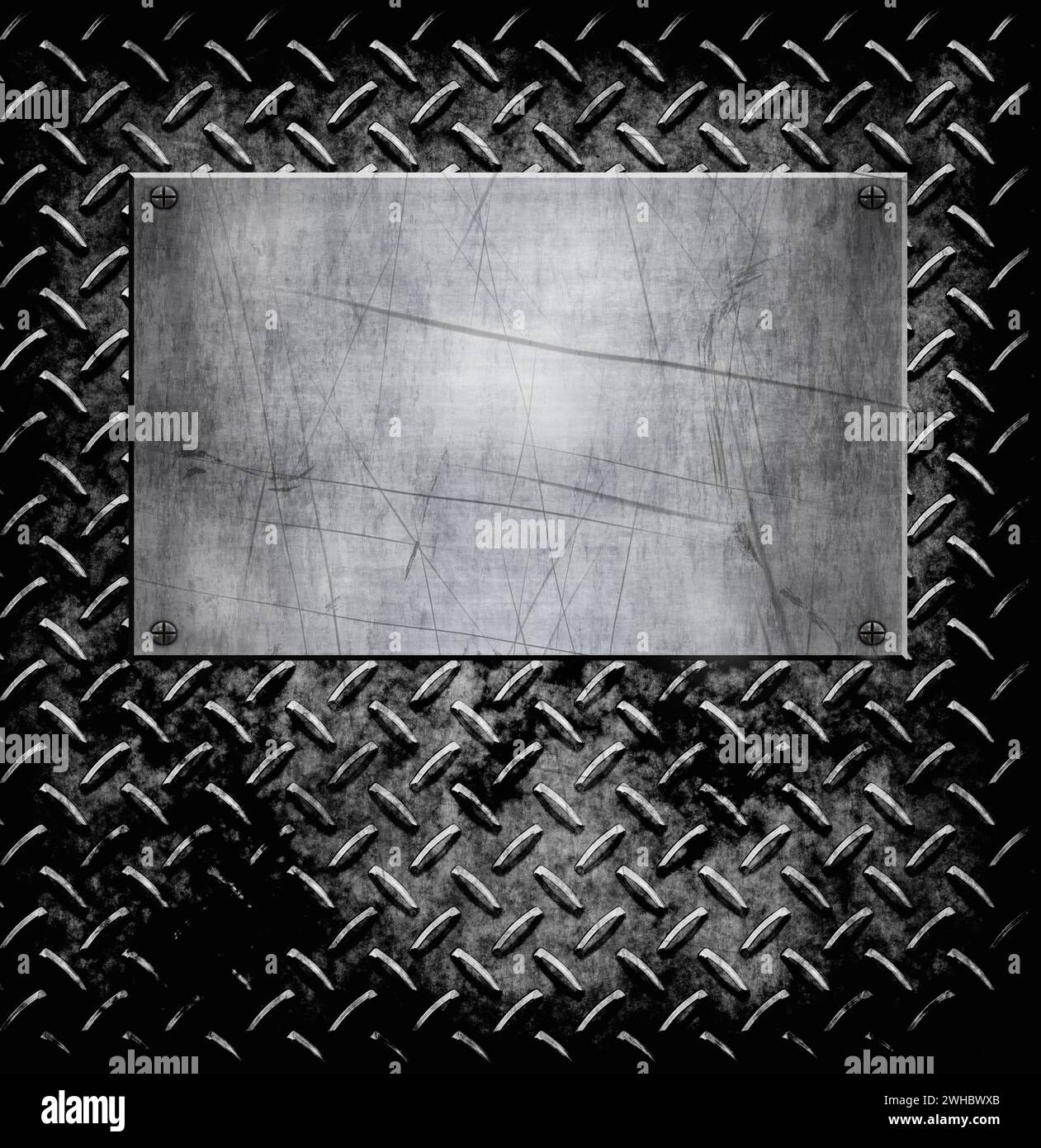 Diamond plate metal texture Stock Photo - Alamy