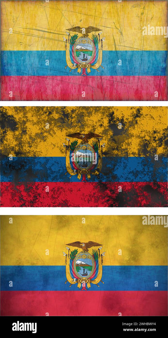 Flag of Ecuador Stock Photo - Alamy