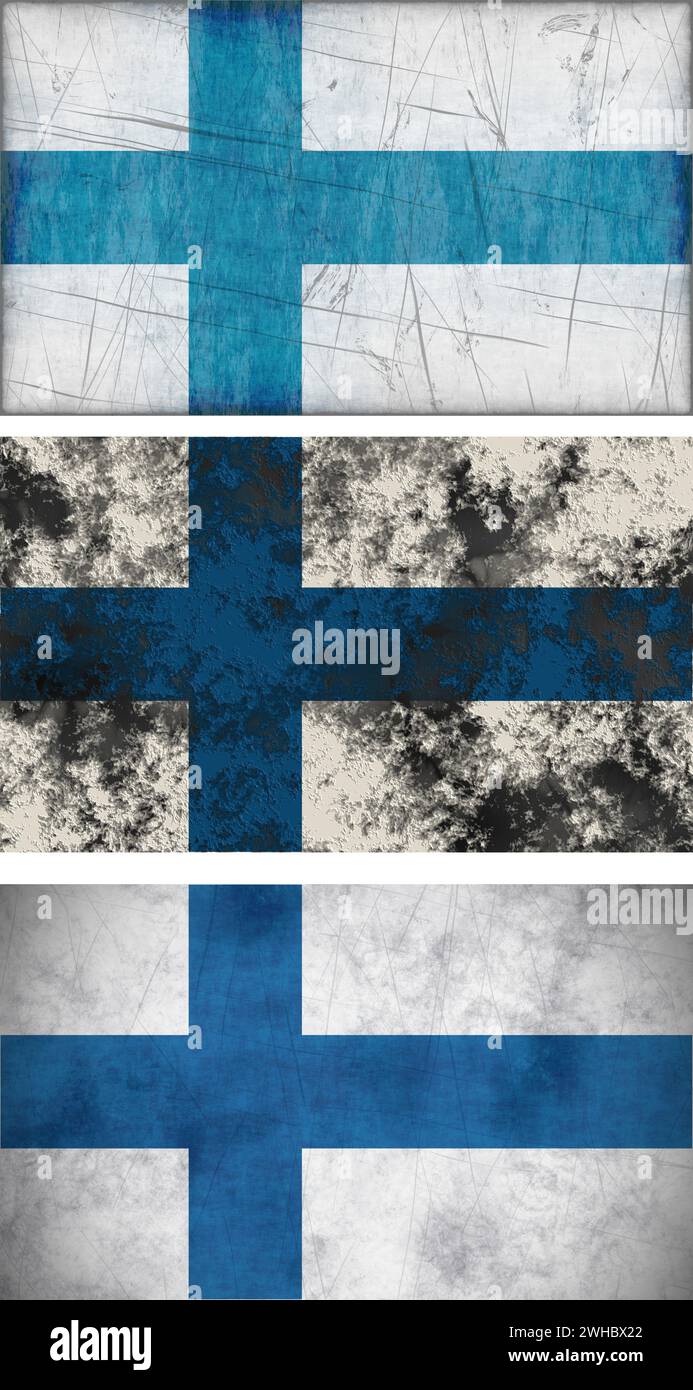 Flag of Finland Stock Photo - Alamy