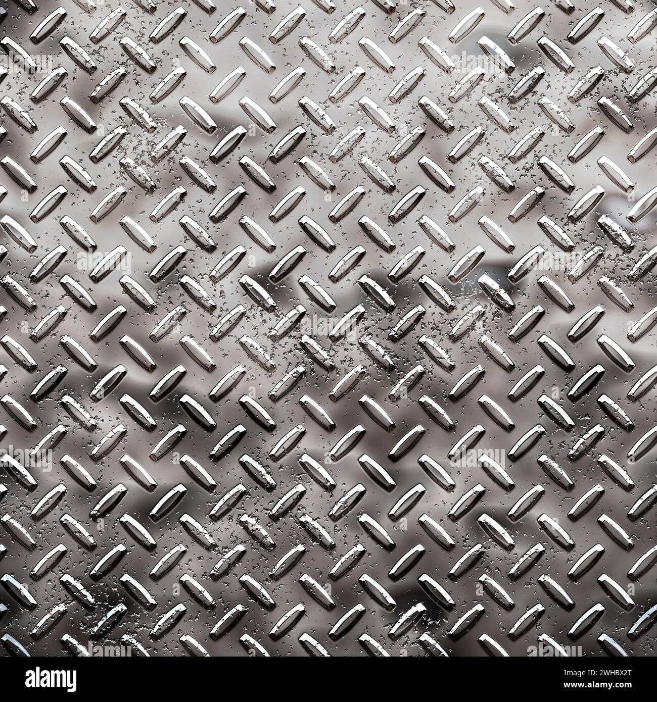 a very large sheet of rough black diamond plate with pits and marks ...