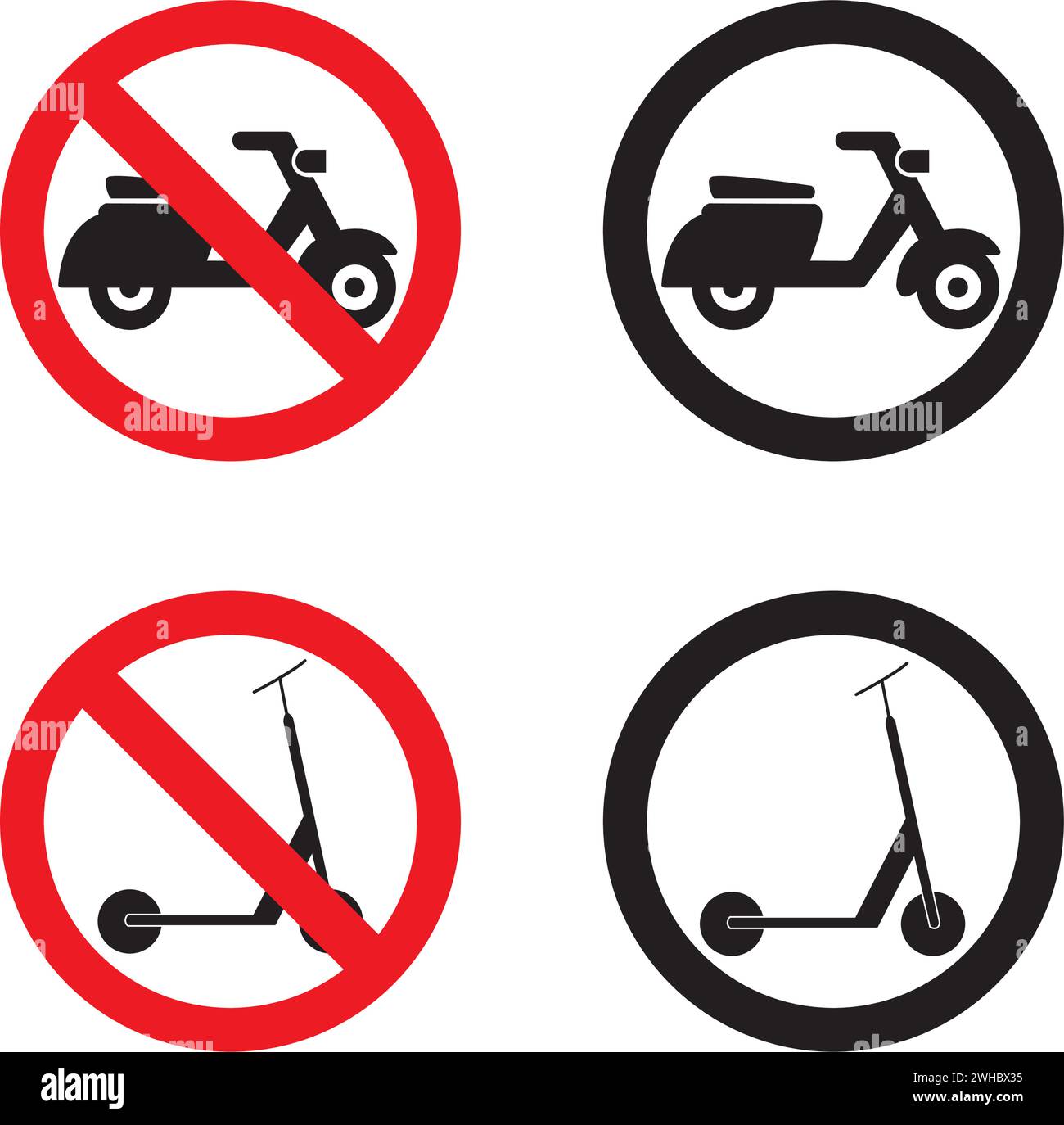 Illegal electric scooter Cut Out Stock Images & Pictures - Alamy