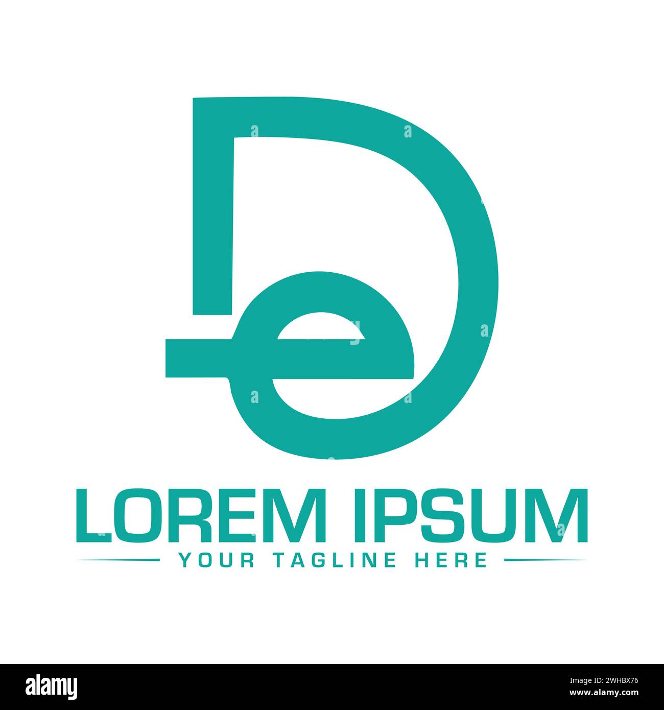 DE Letter Logo Design. Unique and Professional DE Logo Design Stock ...