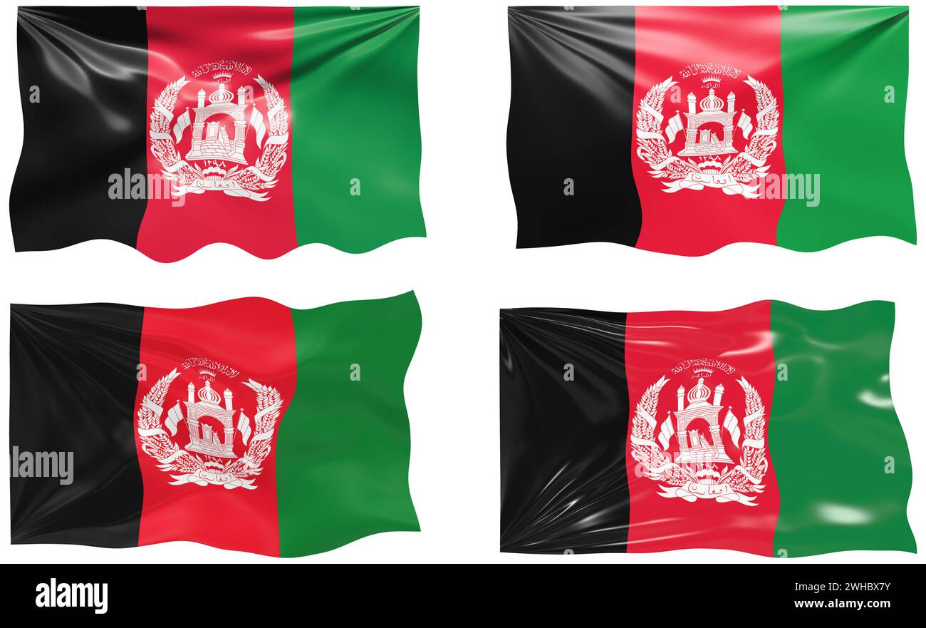Flag of afghanistan Stock Photo - Alamy