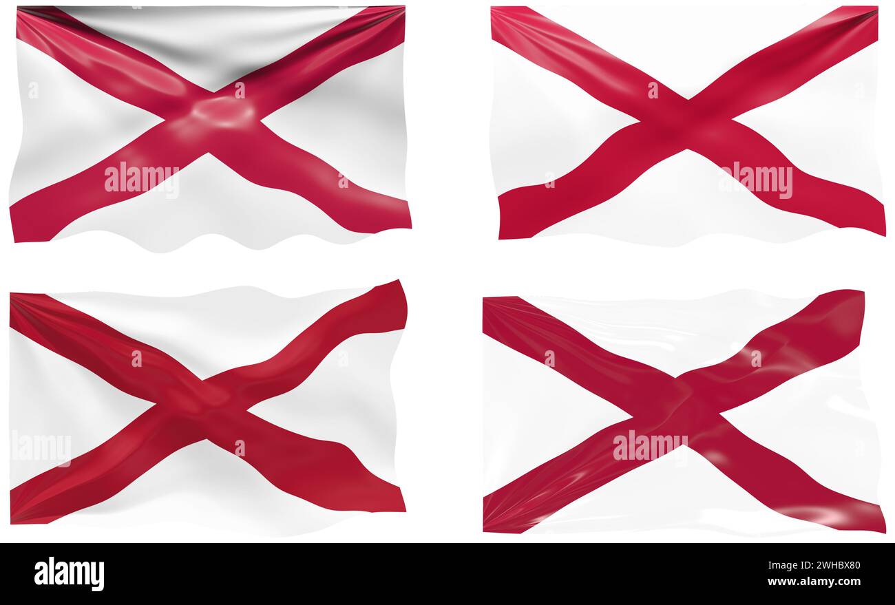 Flag of alabama Stock Photo - Alamy