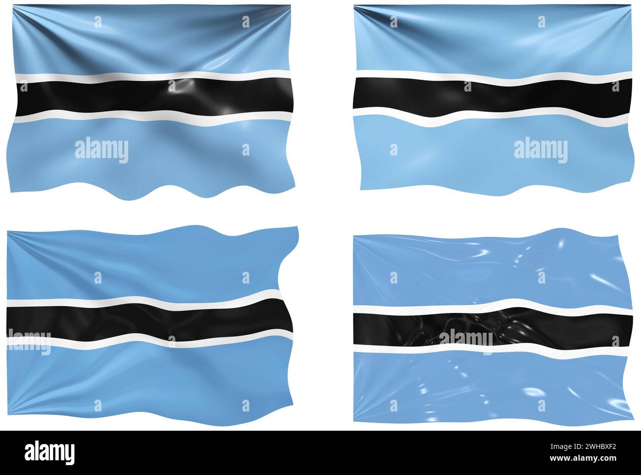 Flag of Botswana Stock Photo - Alamy