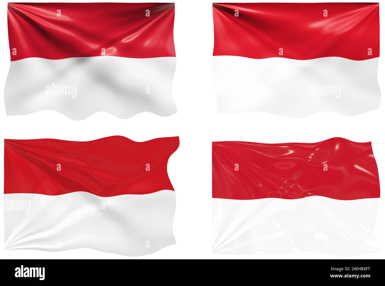 Indonesia cloth flag hi-res stock photography and images - Alamy
