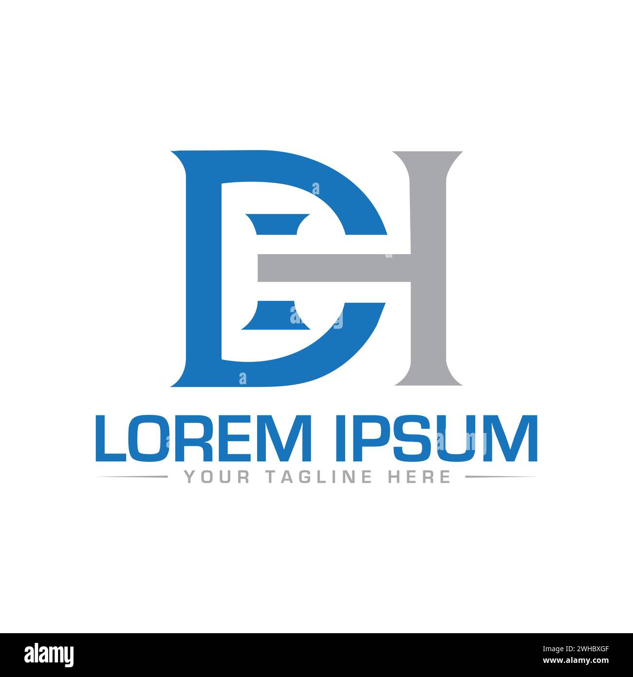 DH Letter Logo Design. Creative DH Logo Design Stock Vector Image & Art ...