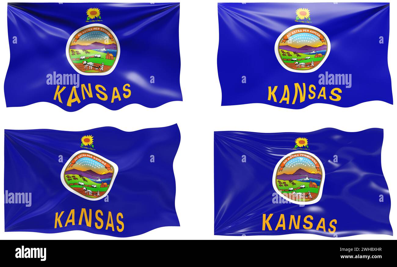 Flag of Kansas Stock Photo - Alamy
