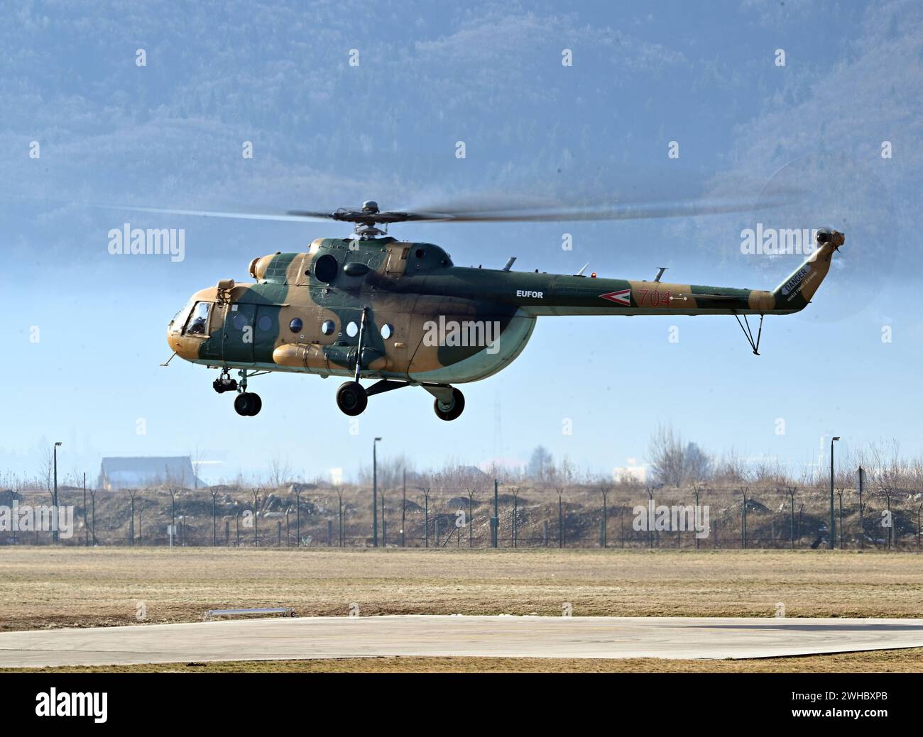 Sarajevo, Bosnia Herzegovina. 07th Feb, 2024. A demonstration in EUFOR ...