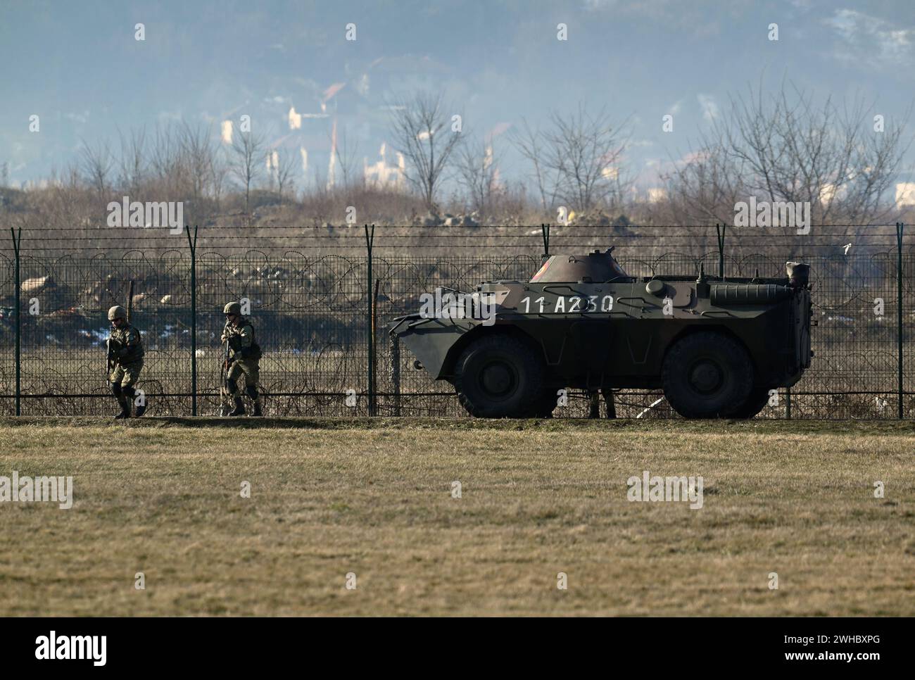 Sarajevo, Bosnia Herzegovina. 07th Feb, 2024. A demonstration at EUFOR ...