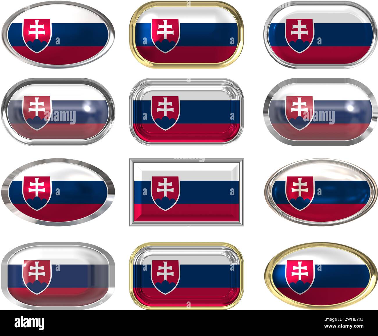 Slovakia badge hi-res stock photography and images - Alamy