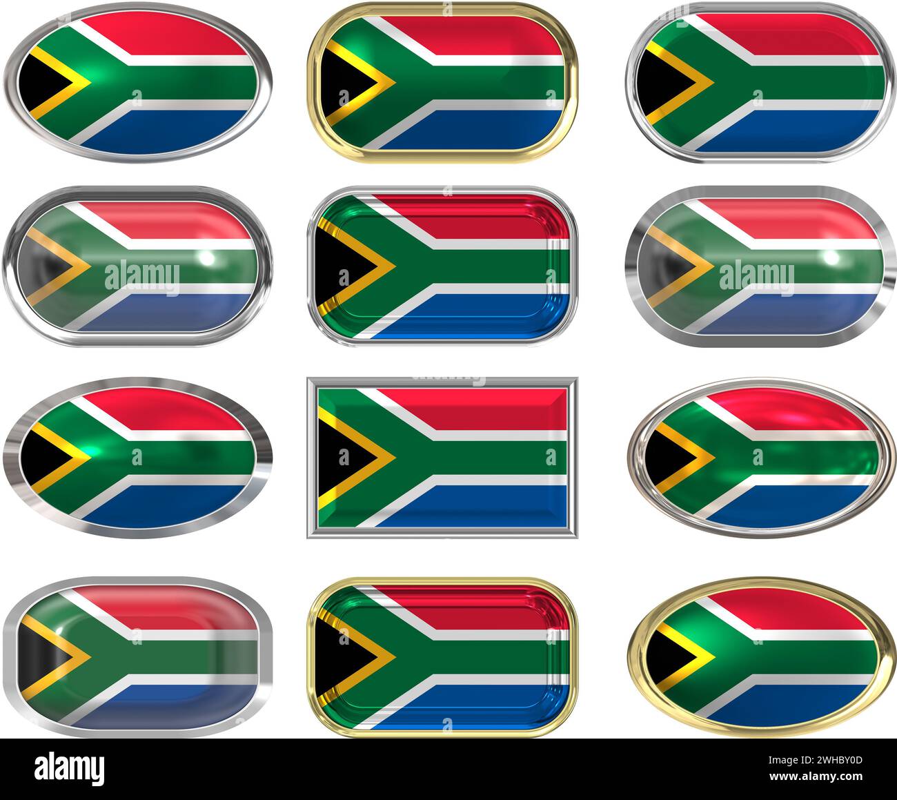 South africa button hi-res stock photography and images - Alamy