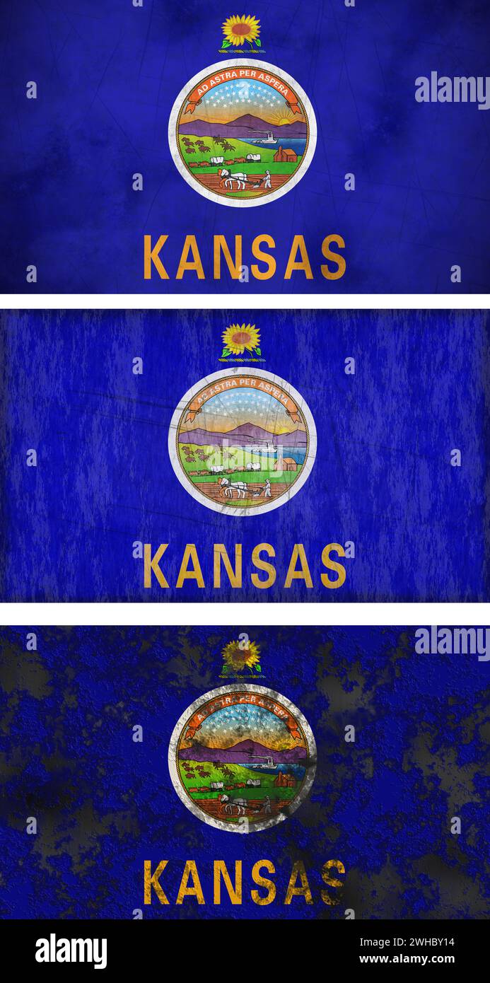 Flag of Kansas Stock Photo - Alamy