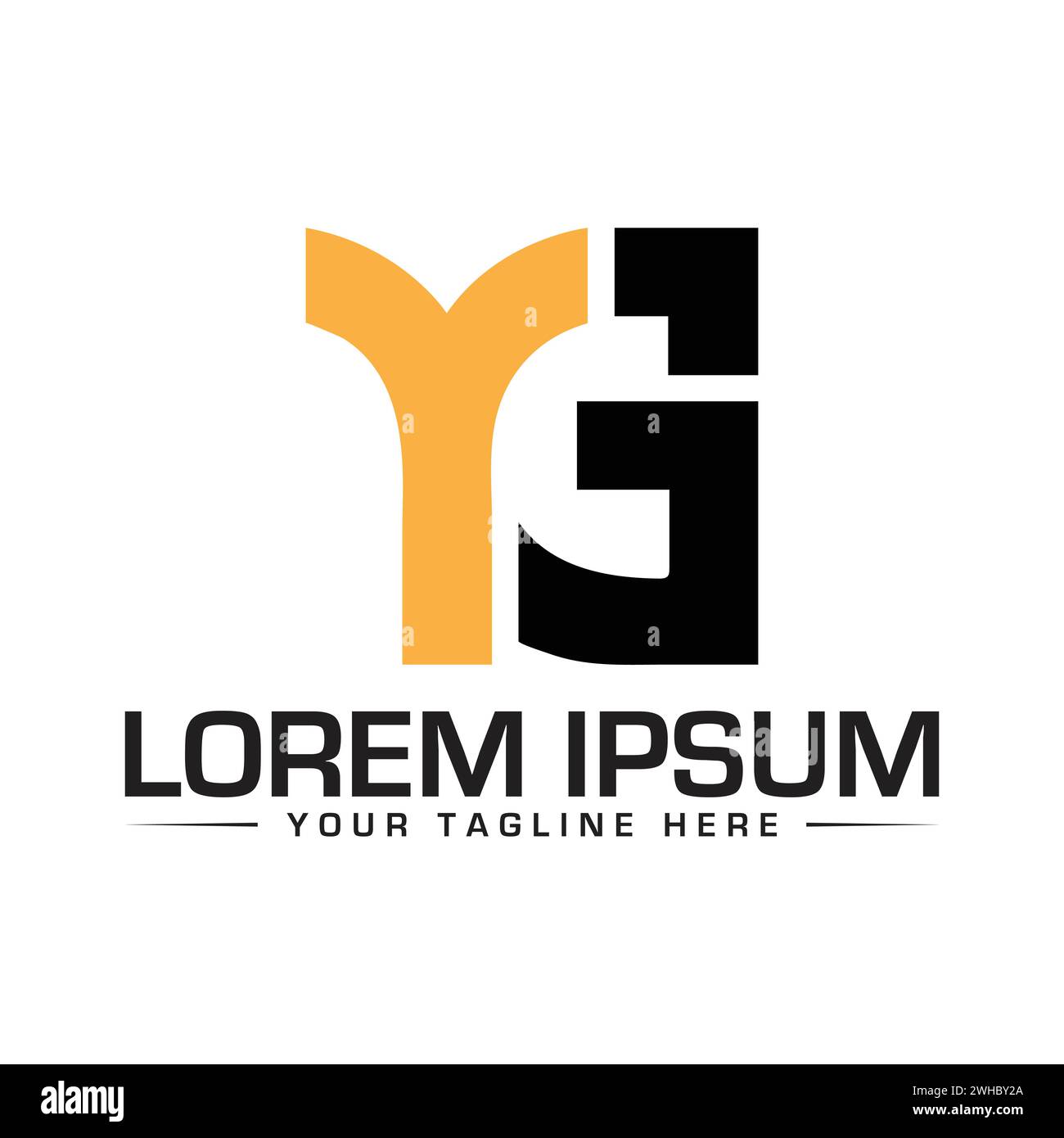 YG Letter Logo Design Stock Vector Image & Art - Alamy