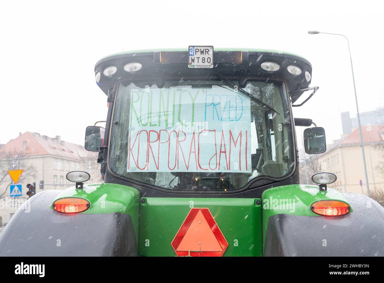 Poland tractor protest hi-res stock photography and images - Alamy