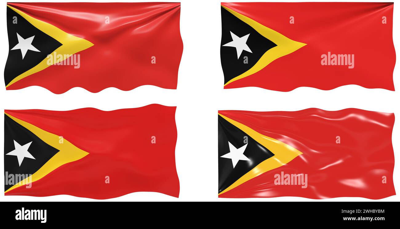 Flag of East Timor Stock Photo - Alamy
