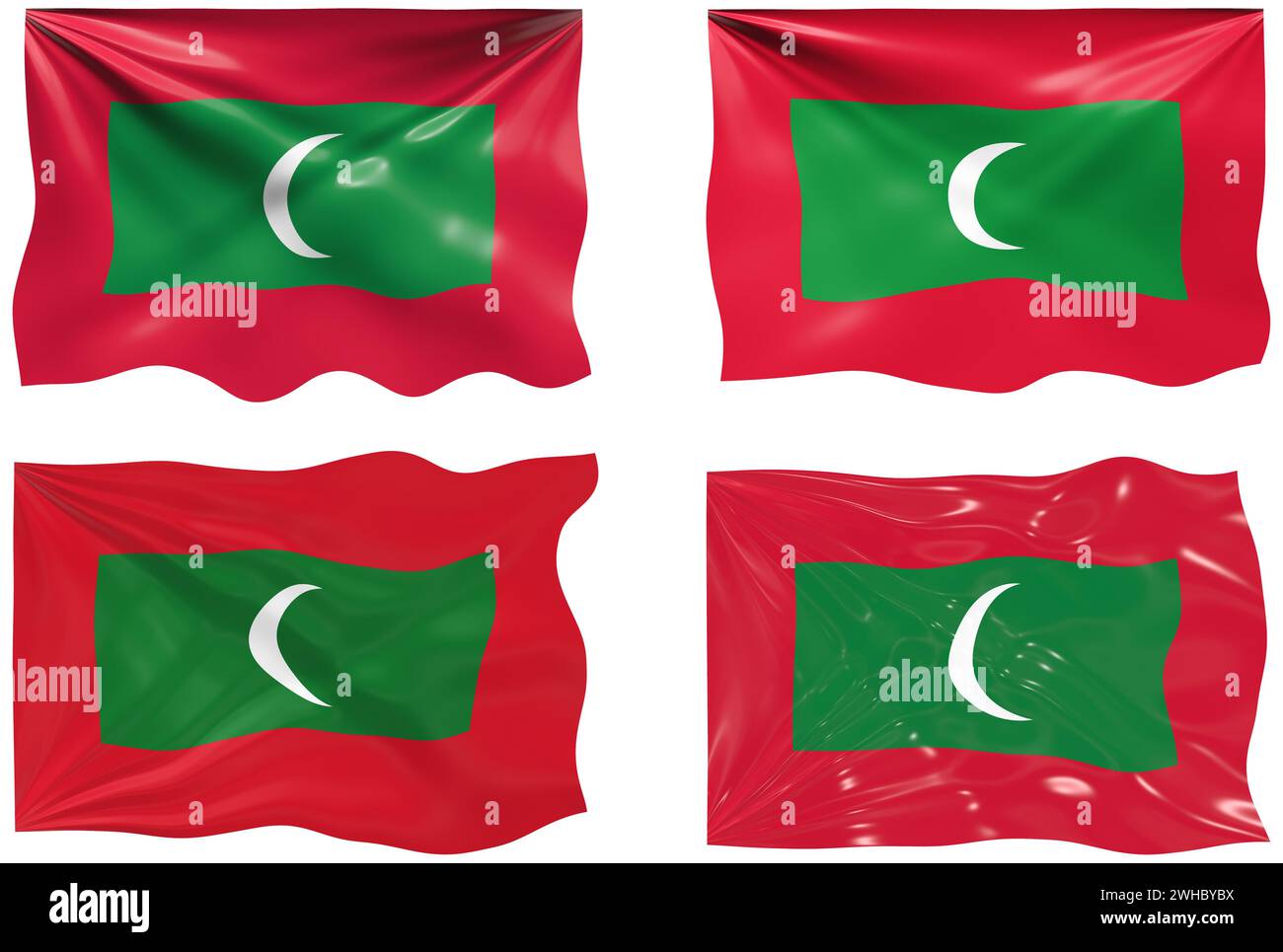 Flag of Maldives Stock Photo - Alamy