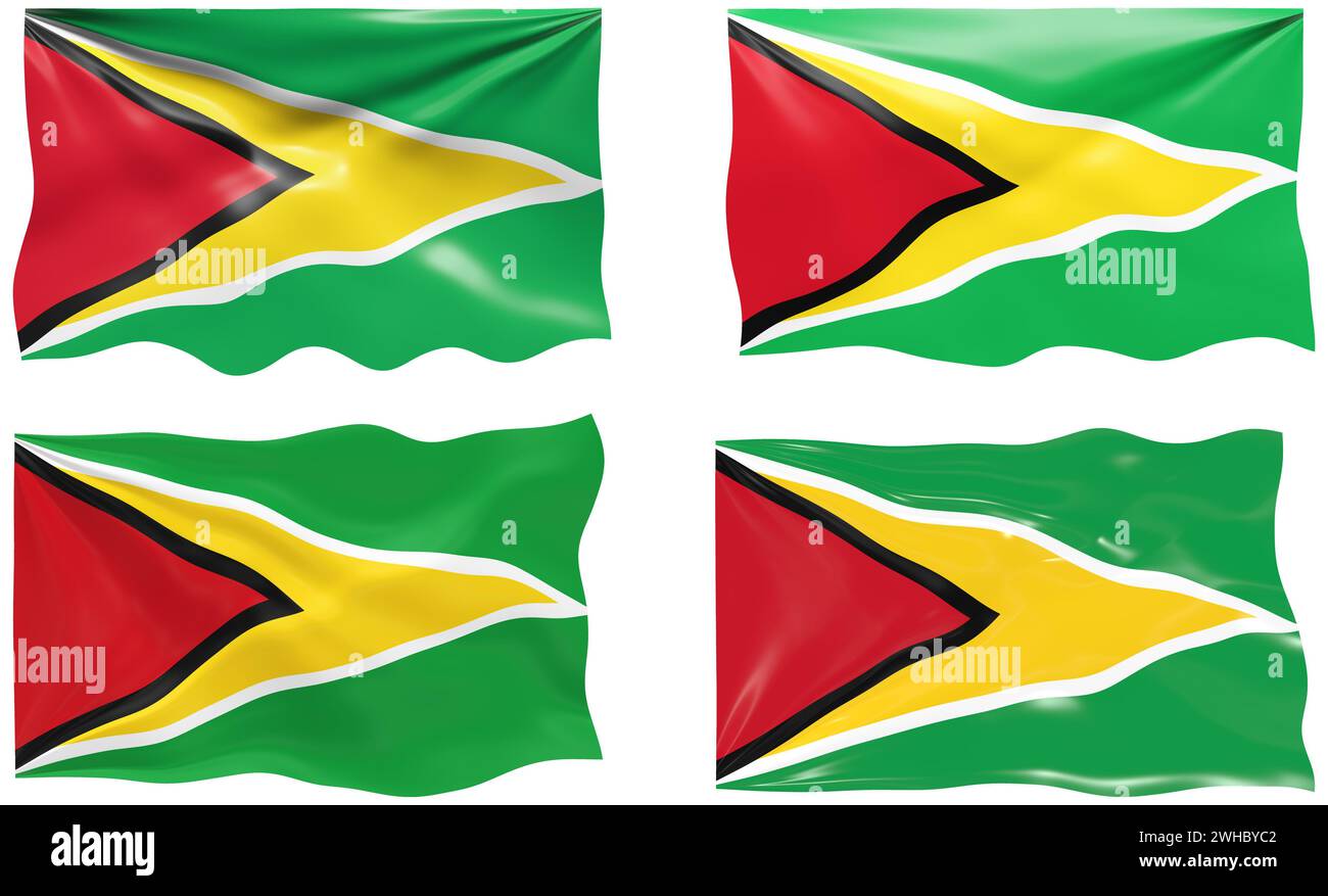 Flag of Guyana Stock Photo - Alamy