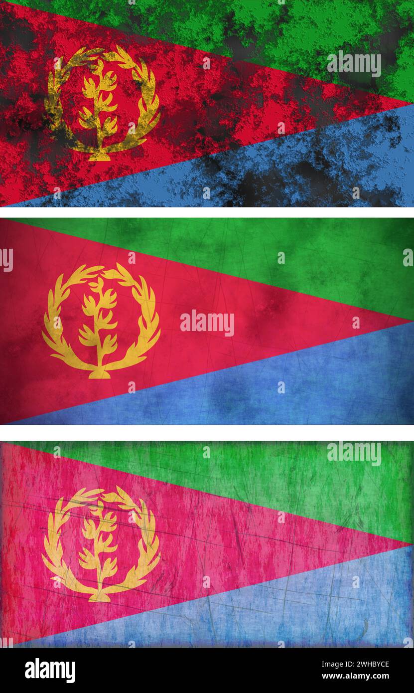 Flag of Entrea Stock Photo - Alamy