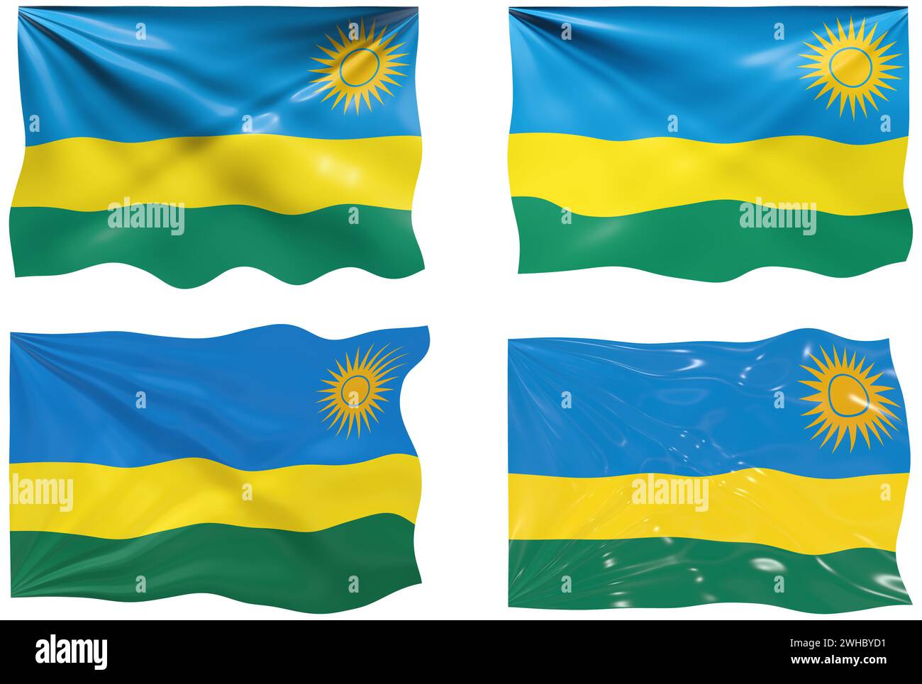 Rwanda flag background Cut Out Stock Images & Pictures - Alamy
