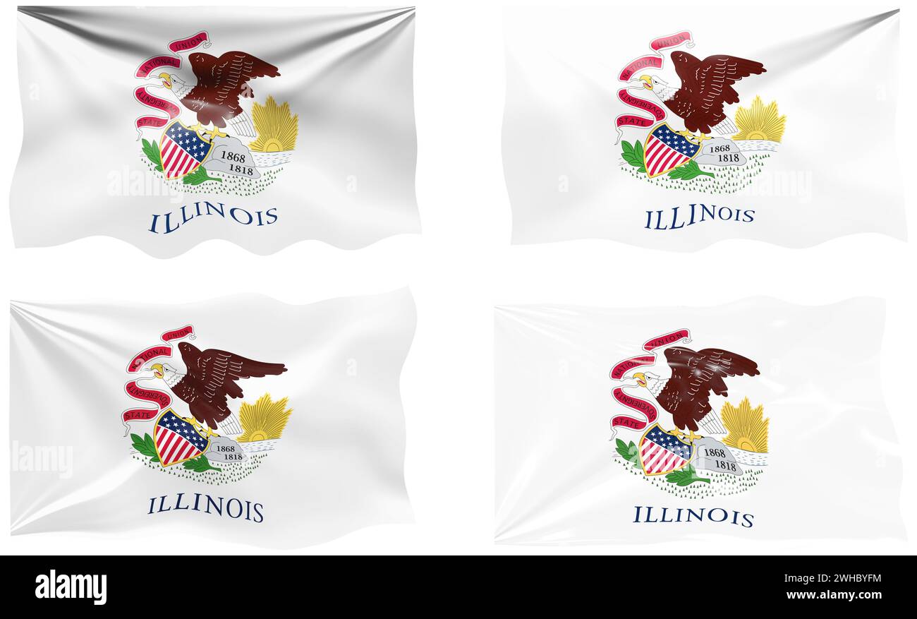 Flag of illinois Stock Photo - Alamy