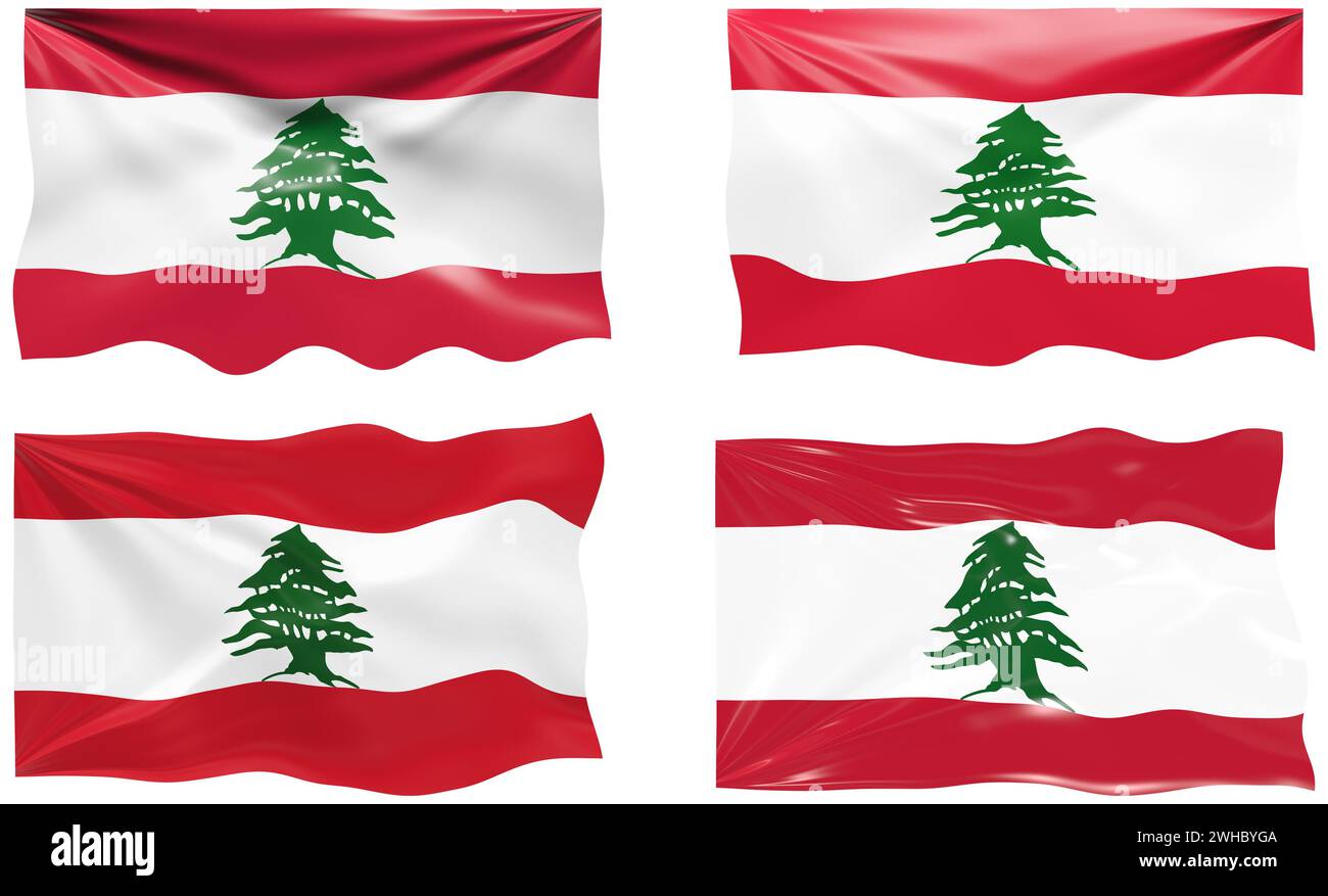 Flag lebanon national country symbol Cut Out Stock Images & Pictures ...