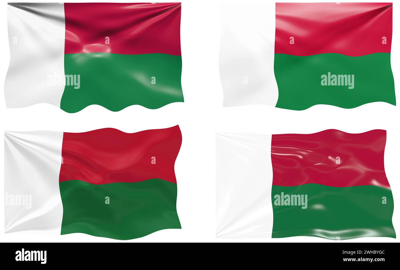 Flag of Madagascar Stock Photo - Alamy