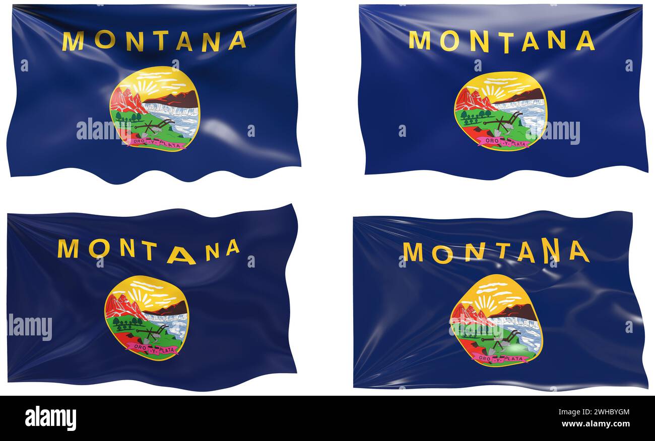 Flag of Montana Stock Photo - Alamy