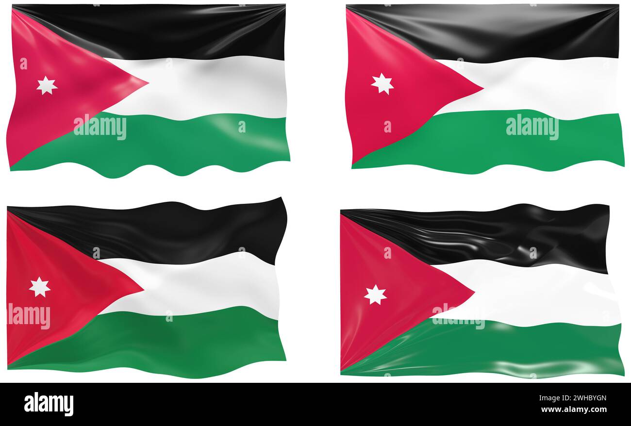 Flag of Jordan Stock Photo - Alamy