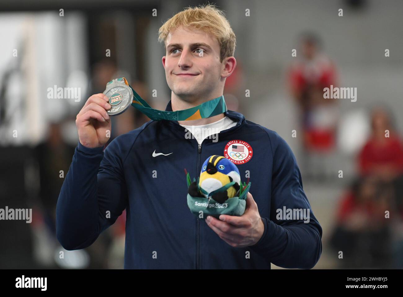 Santiago, Chile, October 25, 2023, Curran Phillips (USA) gold,Cold ...