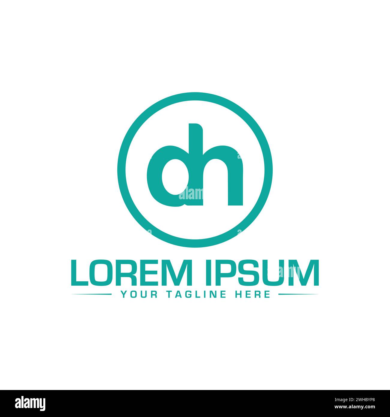 DH Letter Logo Design. Creative DH Logo Design Stock Vector Image & Art ...