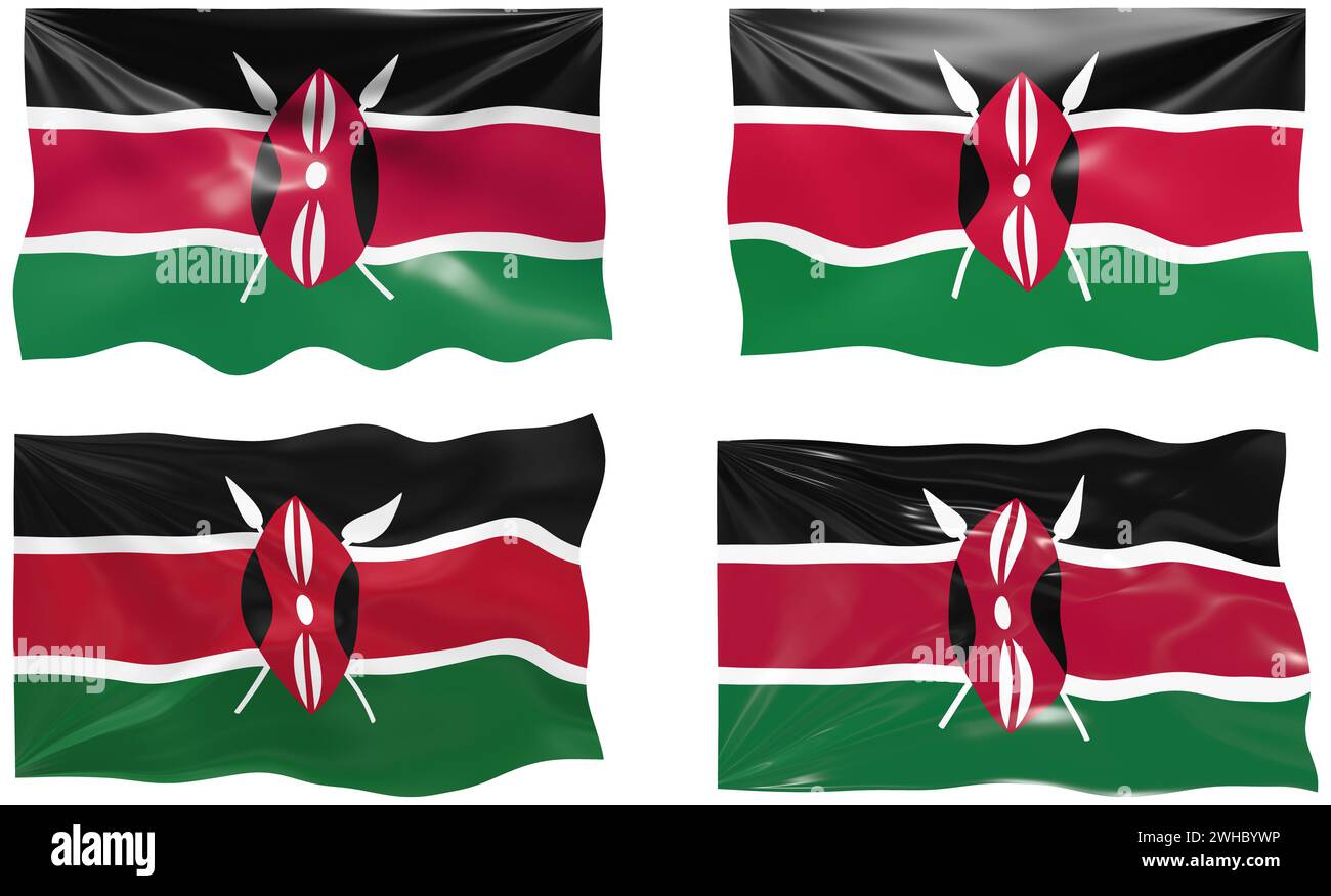 Flag of Kenya Stock Photo - Alamy
