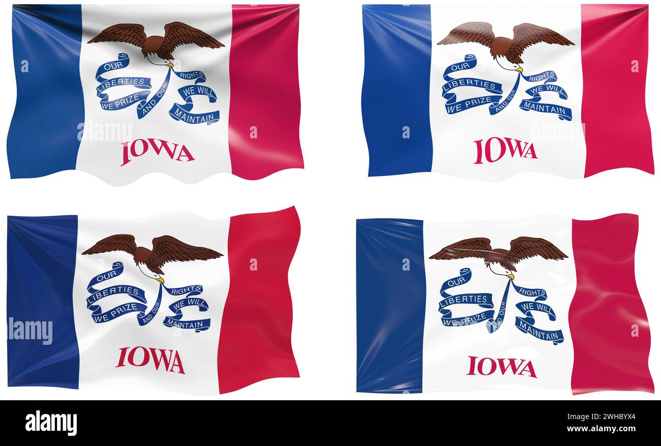 Flag of Iowa Stock Photo - Alamy