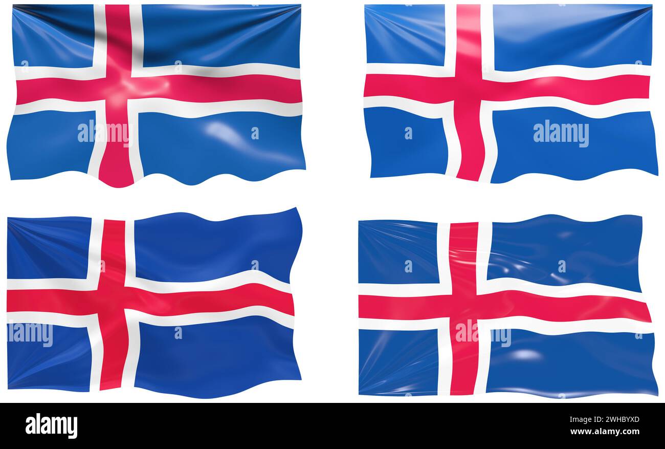 Flag of Iceland Stock Photo - Alamy