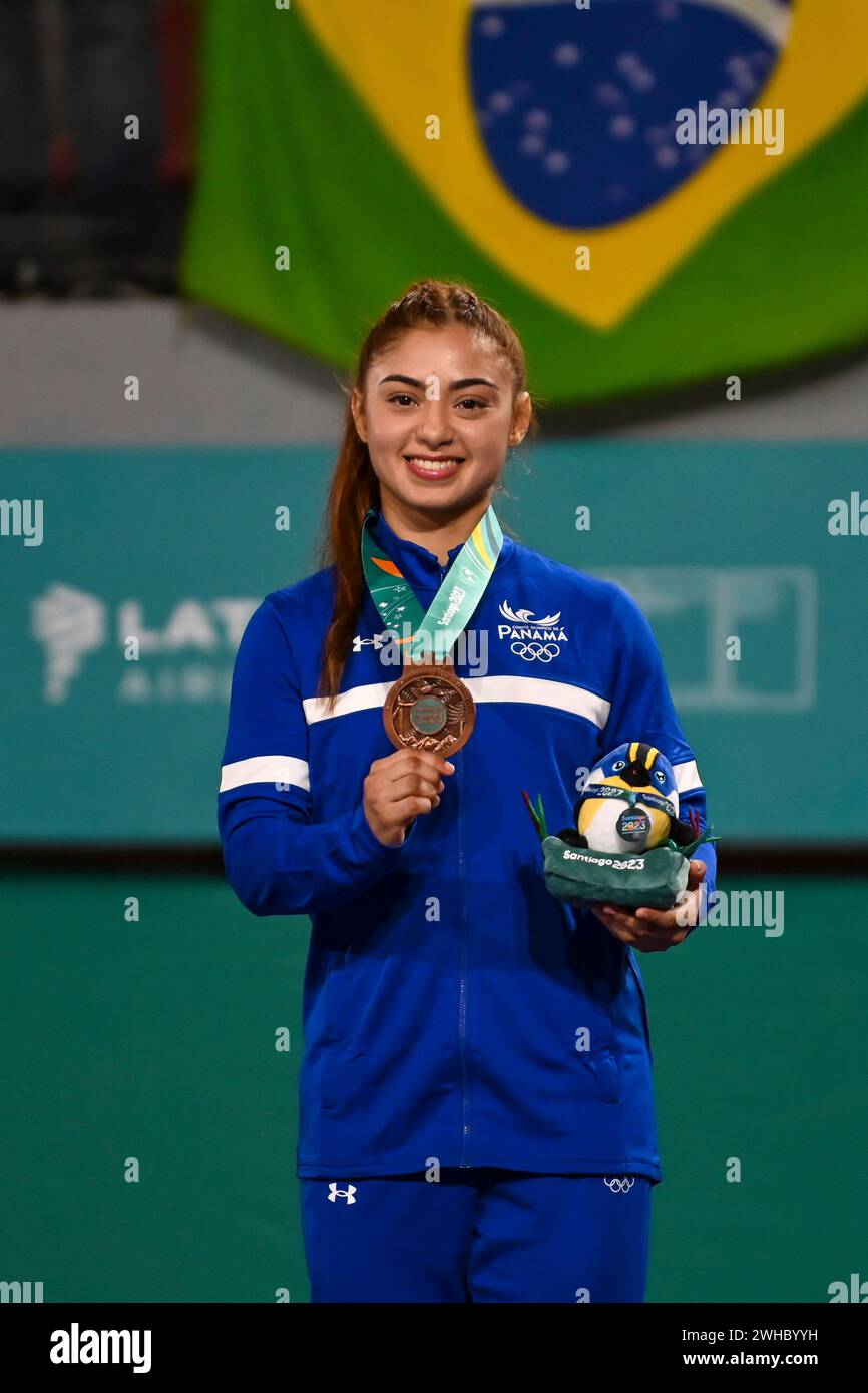 Santiago, Chile, October 28, 2023, Larissa Pimenta (BRA), gold, Paulina ...
