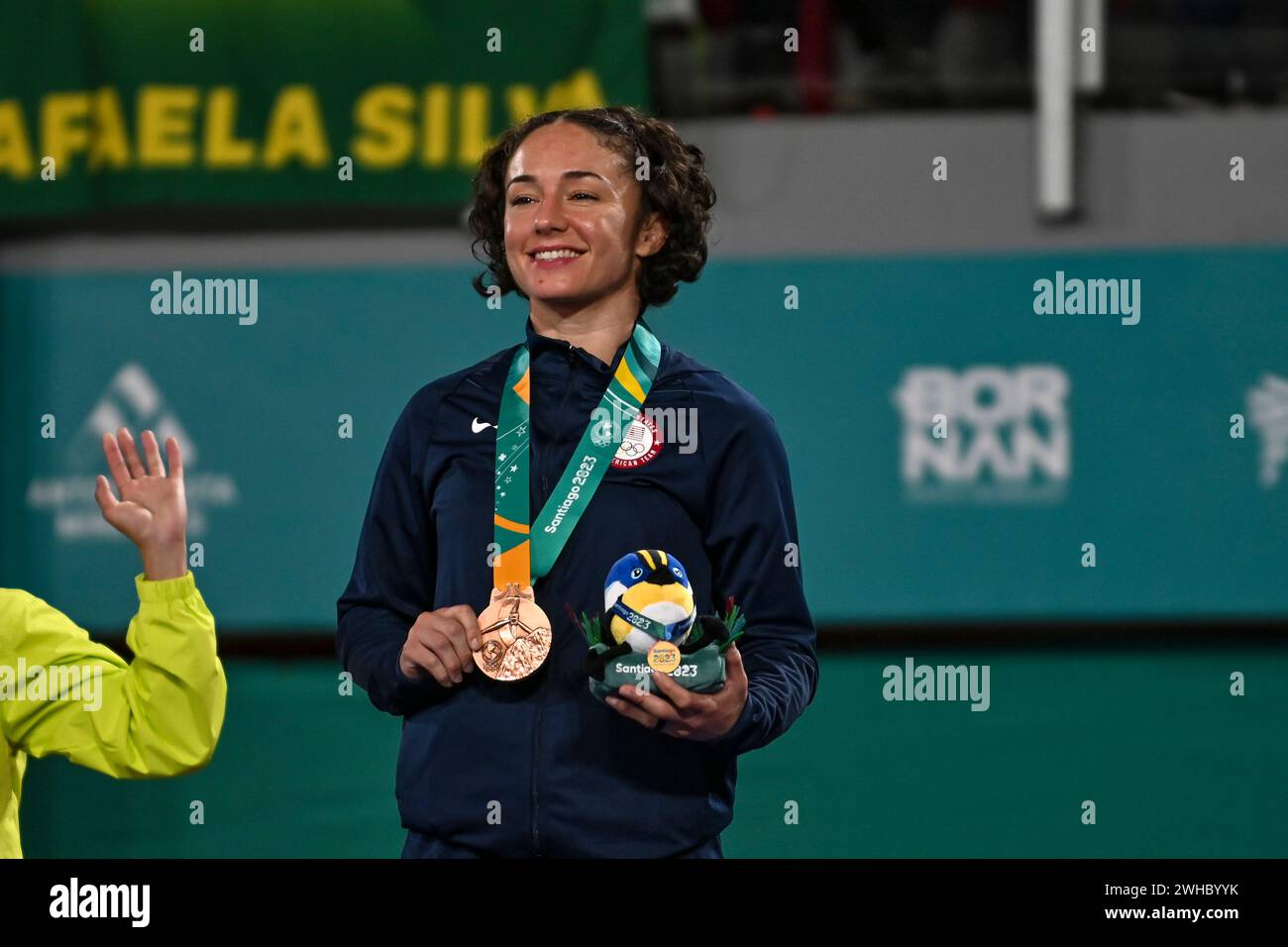 Santiago, Chile, October 28, 2023, Larissa Pimenta (BRA), gold, Paulina ...