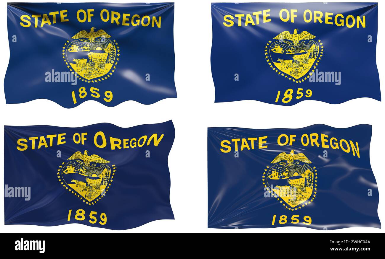 Flag of Oregon Stock Photo - Alamy