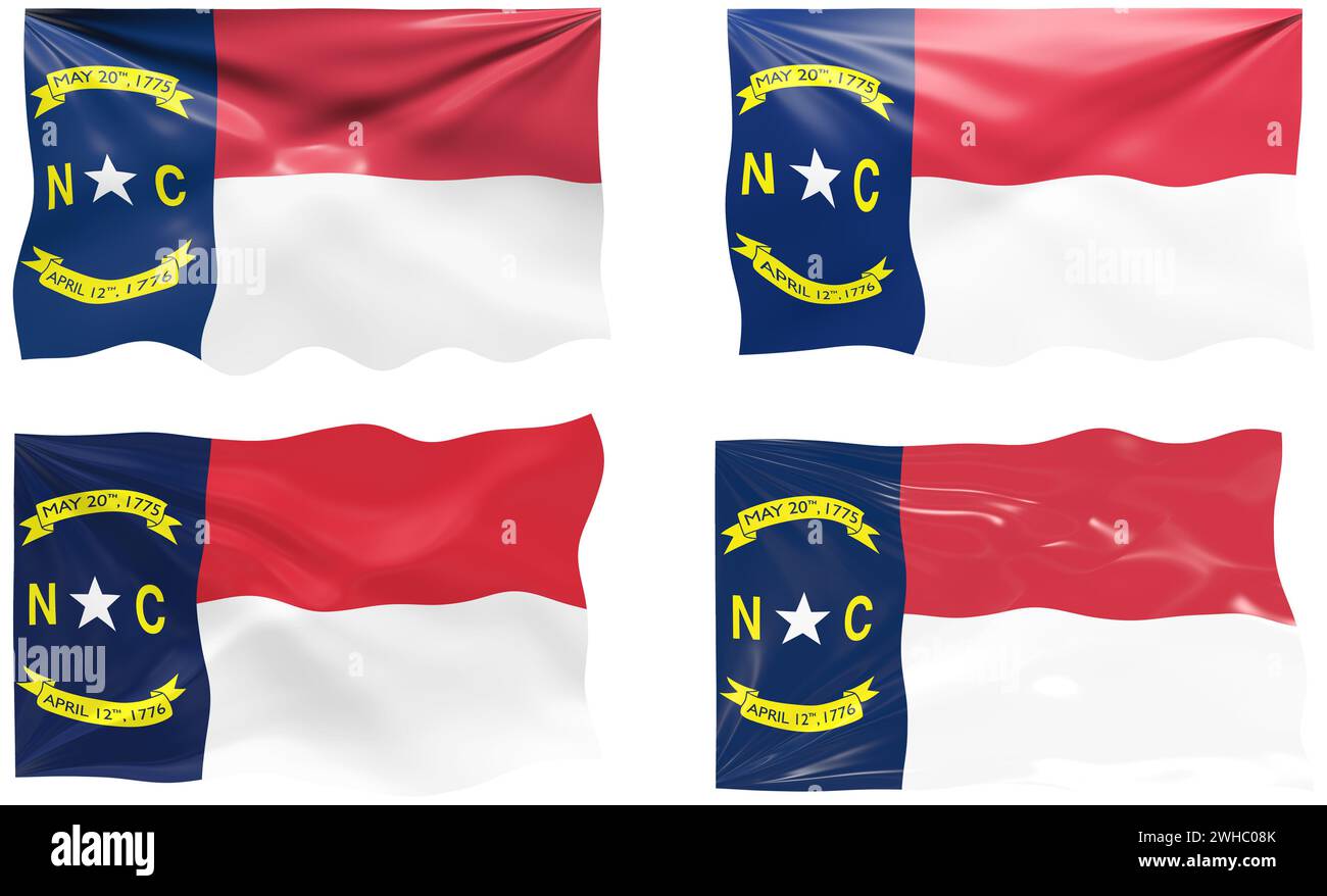 Flag of North Carolina Stock Photo - Alamy