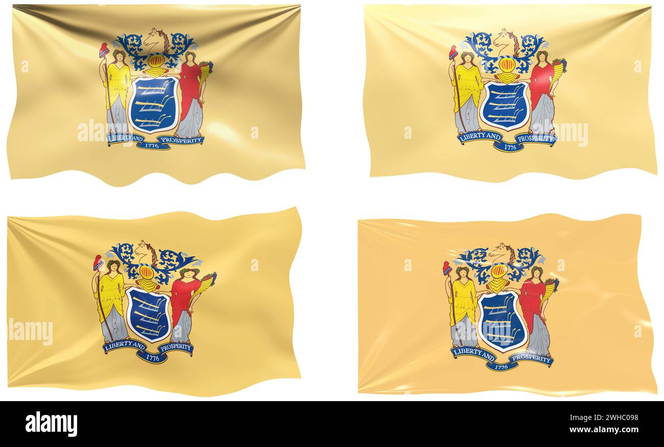 Flag of New Jersey Stock Photo - Alamy