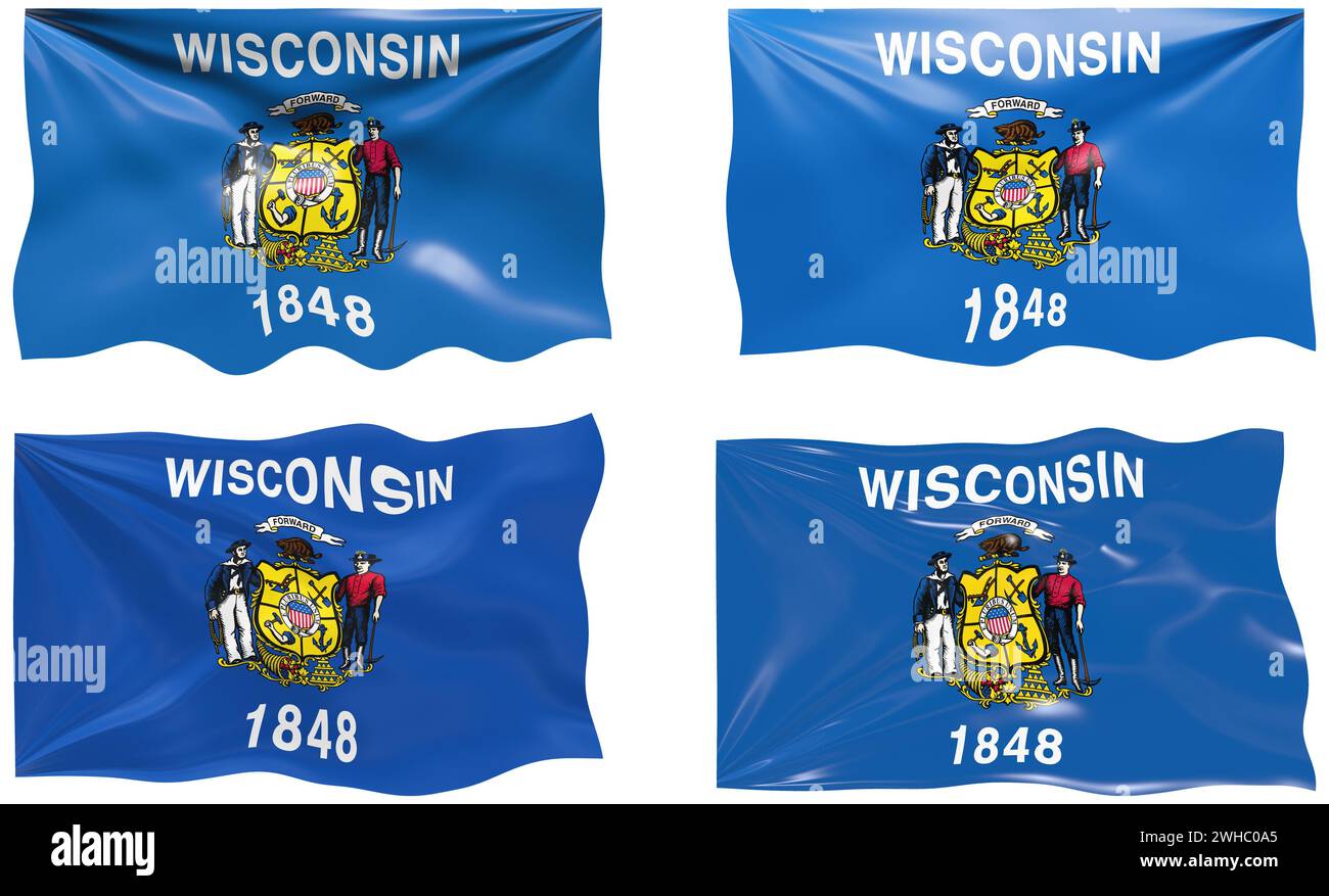 Flag of Wisconsin Stock Photo - Alamy