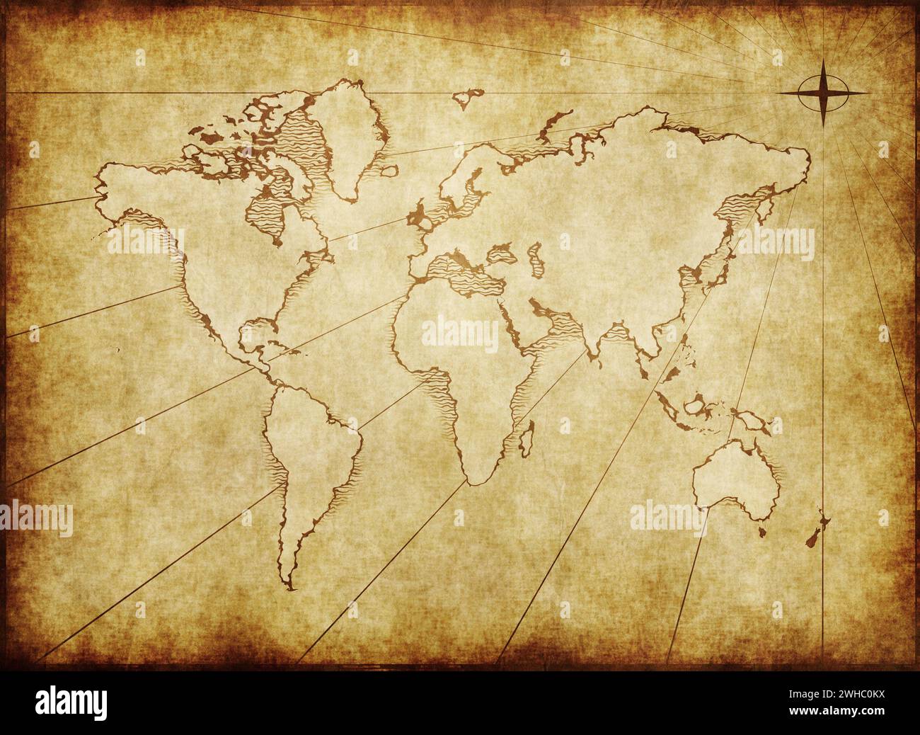 Old map of world hi-res stock photography and images - Alamy